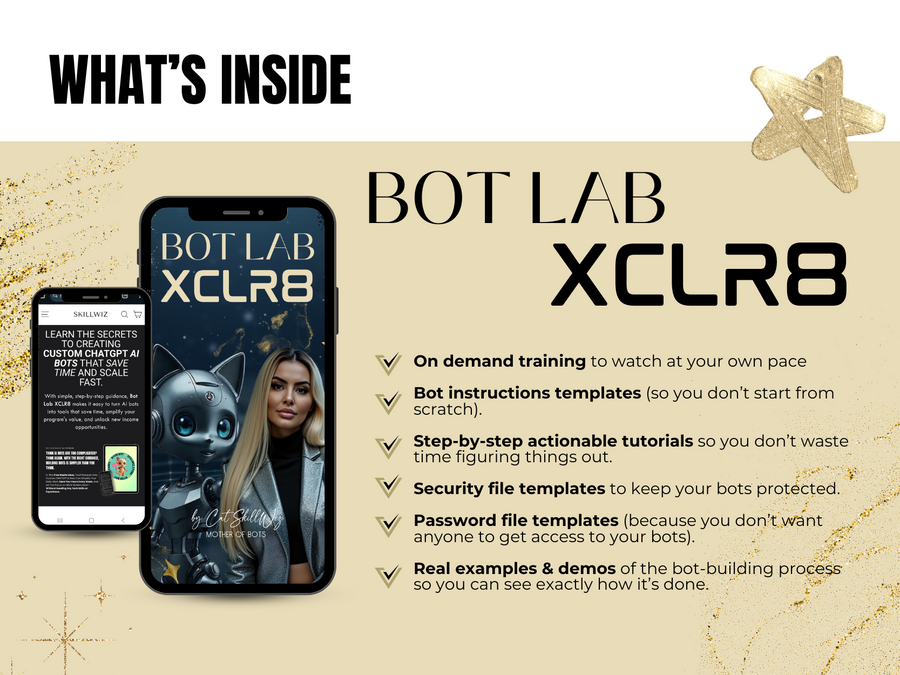 Build Custom GPTs - Bot Lab XCLR8 – The ONLY Program Teaching High-Ticket AI Bot Building – SkillWiz